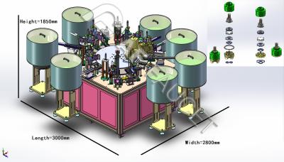 China High Footed Faucet Spool Automatic Assembly Machine 500-900 Units/hr 220VAC for sale