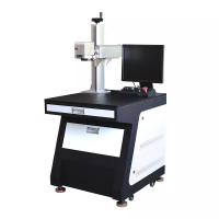 China Hand Held 120W 50Hz Metal Fiber Laser Engraving Machine With Table for sale