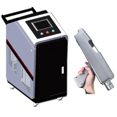 China Portable 150W 10mm Laser Rust Cleaning Machine Burn Off System for sale