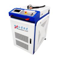 China 200W 300W 500W Nanosecond Pulsed Fiber Laser Cleaning Machine For Rust Removal for sale