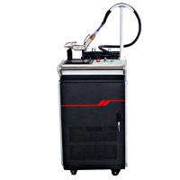 China Fiber Handheld Laser Cleaning Machine Continuous Car Metal Rust Removal 2000W for sale