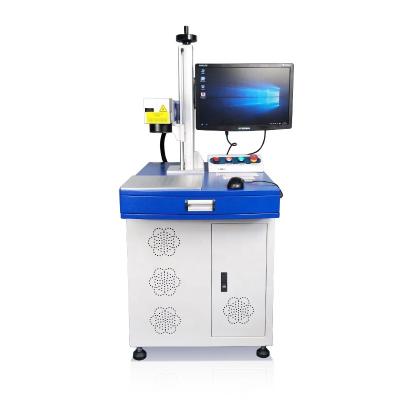 China Mini Metal Fiber Laser Marking Machine Desktop Raycus Source 10W 20W 30W for sale
