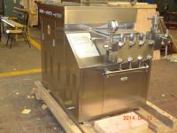 China Industrial Electric Two Stage Gear Box Milk Homogenizer Machine 3000L/H 22 KW for sale