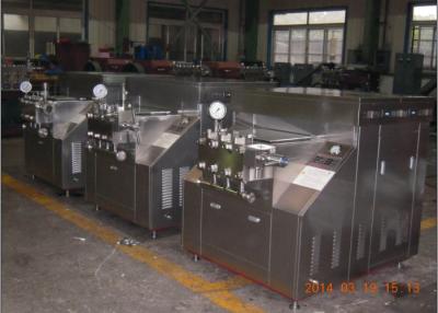 China 2000 L / H Food Liquid Juice Two Stage Homogenizer Machine 37 KW for sale