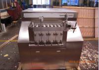 China Industrial High Speed Milk Homogenizer Machine 1500L/H 300 Bar Pressure for sale
