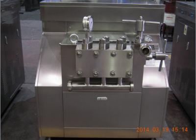 China New Condition Two Stage Milk Homogenizer Machine 2500 L/H 400 Bar for sale