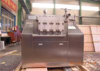 China Milk Processing Types 4 Plungers Dairy Homogenizer 7000 L/H 35 Mpa 75 KW for sale