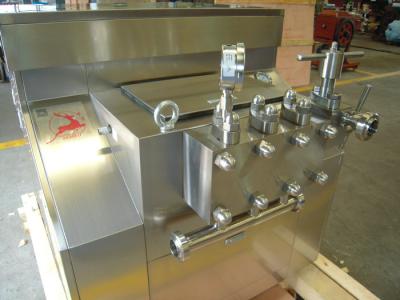 China Custom Made Ice Cream Homogenizer Machine , Small Two Stage Homogenizer for sale