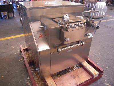 China Stainless Steel High Pressure Homogeniser / Polished Surface Dairy Homogenizer for sale