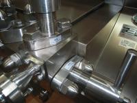 China High Pressure Food Homogenizer With Three Plunger 50 Mpa Max Pressure for sale