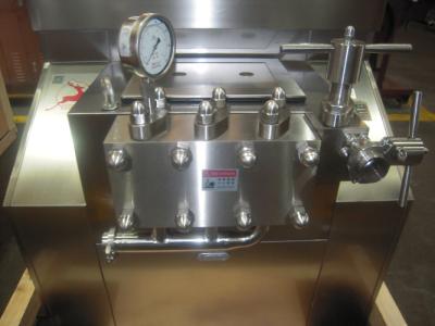China Shaped Steel 5000L/H  48Mpa Low Noise Dairy Homogenizer for sale