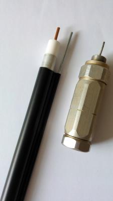 China Coaxial Cable 500 with  Galvanized Steel Messenger  Seamless Aluminum Tube Trunk Cable With PE Jacket for sale