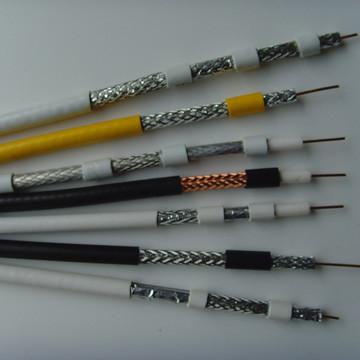 China Flame Retardant PVC Jacket RG59 Coaxial Cable  75 Ohm Drop Cable With CCS Inner Conductor for sale