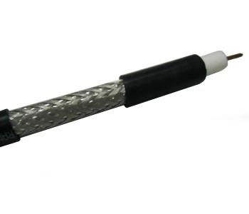 China Tri-Shield Coaxial Cable RG59 75 Ohm For Indoor Black Jacket CATV CCTV Systems for sale