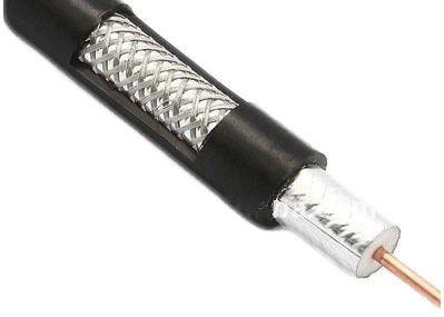 China PVC Jacket 50 Ohm Cable, 50 Ohm Cable Tinned Copper Wire Braided RG58 Coaxial Cable for CCTV for sale