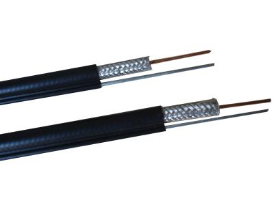 China CATV RG6 Coaxial Cable With Jelly 75 ohm Coaxial Cable With Bare Solid Copper Conductor for sale