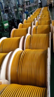 China Coal Mine Leaky Feeder Cable VHF UHF Halogen Free Jacket Yellow Jacket for sale
