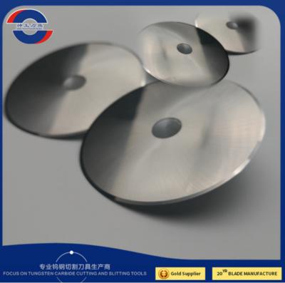 China Silver Round Circular Slitting Knife Blades Wear Resistant Durable for sale