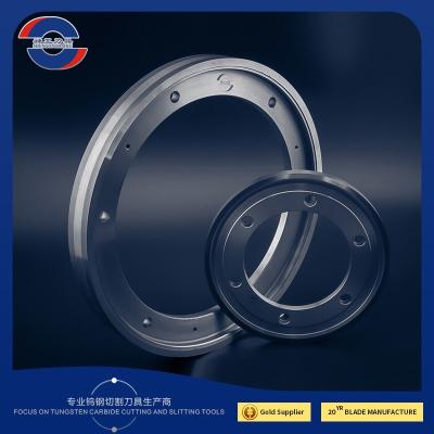 China 250x188x25 Tungsten Carbide Inlay Bottom Round Metal Cutting Blades packing machine blade for sale