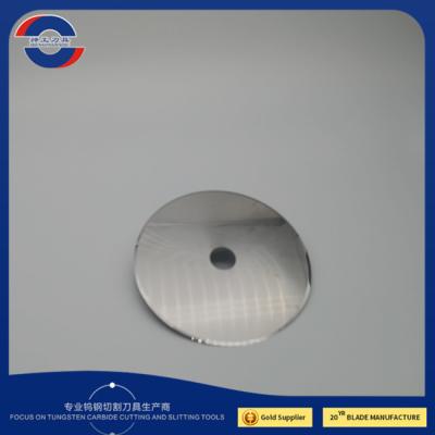 China HRA90 Paper Slitter Blade 100X15X0.3 Tungsten Carbide Circular Blade for sale