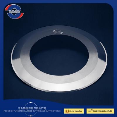 China Round Paper Slitting Blades 260X140X1.5 Tungsten Carbide Blade for sale
