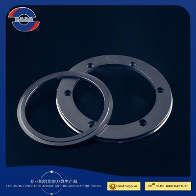 China Solid Tungsten Carbide Industrial Machine Knives Circular Slitter Blades for sale