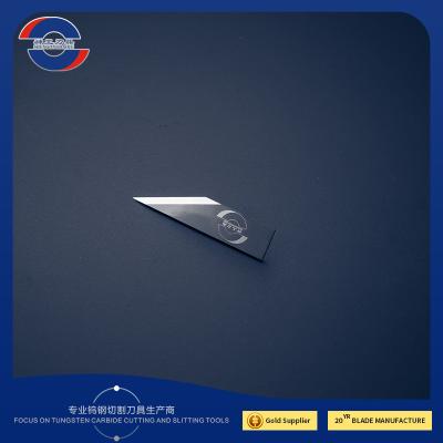 China Slitter Carbide Razor Blade Fiber Cutting Blade ZUND Machine Spare Parts for sale