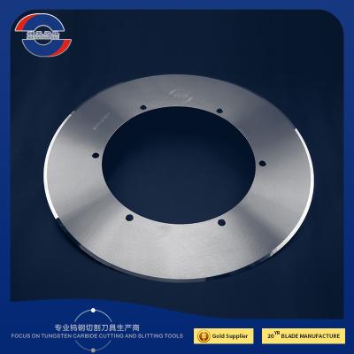 China OD260 Cemented Tungsten Carbide Blades Metal Cutting Knife For Metal Sheet Roller for sale