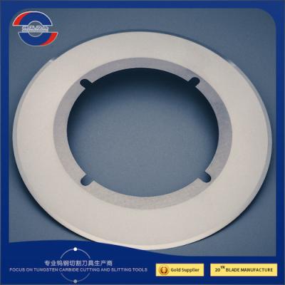 China Silver Carbide Slitter Knives 230X135X1.1 Slitter Knife Sharpening for sale
