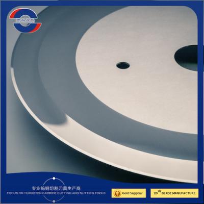 China Wear Resistant Round Slitter Blades Circular Slitting Knife Silver for sale