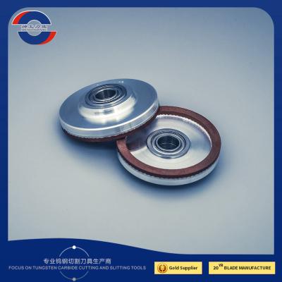 China ISO 9001 Round Circular Slitter Blades 90HRA 91.5HRA Golden Coated for sale