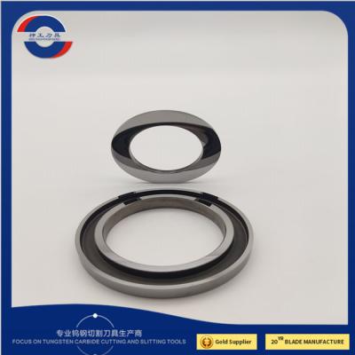 China Cemented Carbide Slitter Blades Ring Inlaid Bottom Knife 250x188x25mm for sale