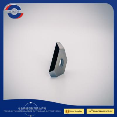 China Rotary Slitting Carbide Crusher Blade Tungsten Custom Industrial Blades 45X40X35mm for sale