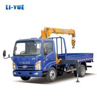 China 4ton Mini Hydraulic Straight Boom Crane With 6.8 T.M Rated Lifting Moment for sale