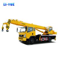 China Construction Small Telescopic 8 Ton Truck Crane QY8 With Basket for sale