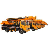 China High Capacity 12 Ton Mobile Truck Crane With Drilling Rig And Grab Bucket WEICHAI Engine for sale