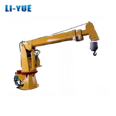 China Hydraulic System Mini Hydraulic Crane for Small Boats / Marine / Ships Max. Lifting Height 5-30m Span 5-25m for sale