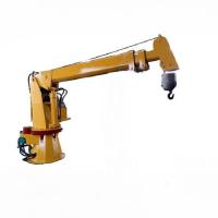 China 10 Ton Marine Cargo Ship Cranes With 360 Degree Hydraulic Slewing for Indonesia Market for sale
