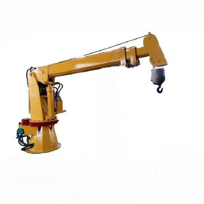 China 10 Ton Marine Cargo Ship Cranes With 360 Degree Hydraulic Slewing for Indonesia Market for sale