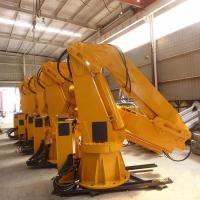 China Hydraulic Boat Deck Lifting Crane 2200 KG With Telescopic Boom for sale