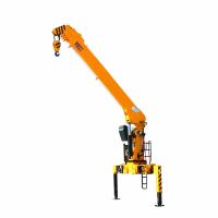 China 6.3 Ton Straight Boom Crane Truck 360 Degree Rotation With High Loading Capacity for sale