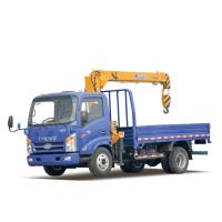 China 6.3 Ton Straight Boom Crane Truck 360 Degree Rotation With High Loading Capacity for sale
