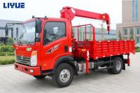 China 6 Ton 4x2 Hydraulic Truck Crane Construction Lifting With Span Of 2280 - 5100mm for sale