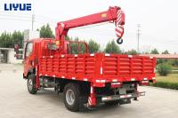 China 6 Ton 4x2 Hydraulic Truck Crane Construction Lifting With Span Of 2280 - 5100mm for sale