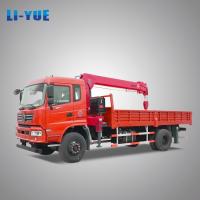China Truck Mounted 6 Ton Straight Boom Crane With Hengli Hydraulic Pump for sale