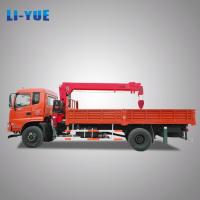 China Truck Mounted 6 Ton Straight Boom Crane With Hengli Hydraulic Pump for sale