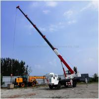 China Custom Hydraulic 5 Sections Boom Truck Cranes 12 Ton With Homemade Chassis for sale