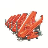 China 12 Tons Knuckle Boom Truck Mounted Mobile Crane With Hydraulic Parts for sale