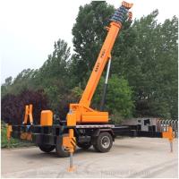 China 12000kg Rated Loading Capacity Chassis Crane With Hengli Hydraulic Valve And 1989-3329mm Span for sale