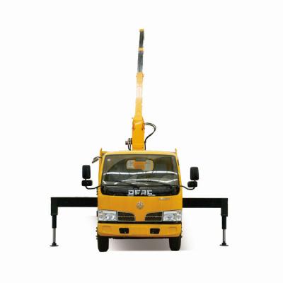 China Hydraulic Straight Arm Boom Mobile Truck Mounted Crane with 12.5T.M Lifting Moment for sale
